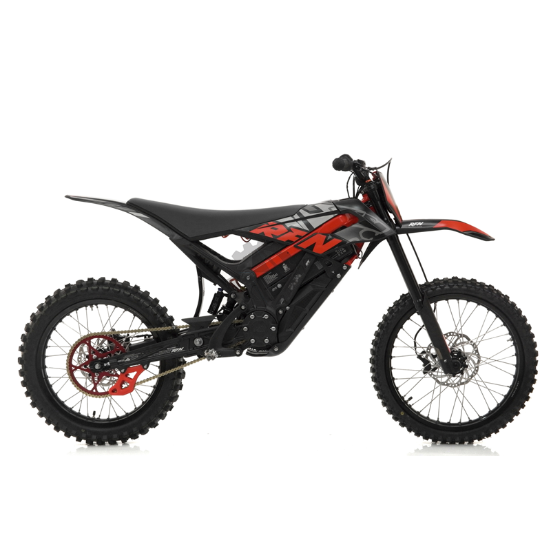 RFN Ares Rally Pro 74V43AH Electric Dirt Bike Black/Red | Ebikezilla